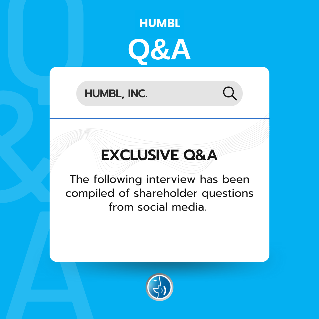 New Q&A interview with HUMBL, Inc. (OTC: HMBL)